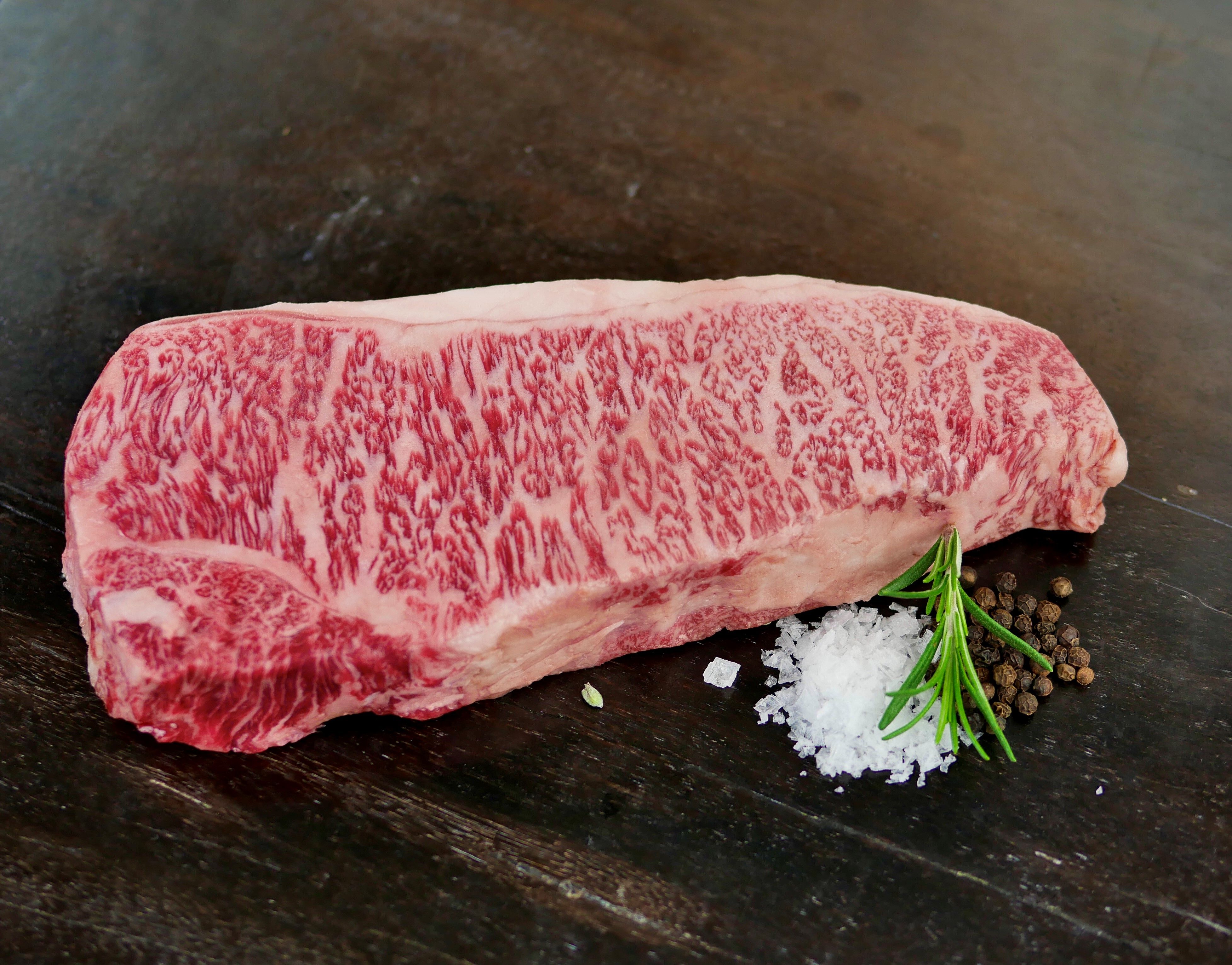 A5 Strip Steak with togarashi onions & Black Garlic Ponzu